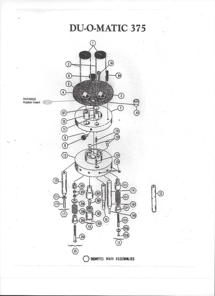 375 Exploded View & Parts List – Ponsness/Warren